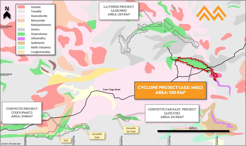 Cyclone Lithium Project – Megado Minerals Limited